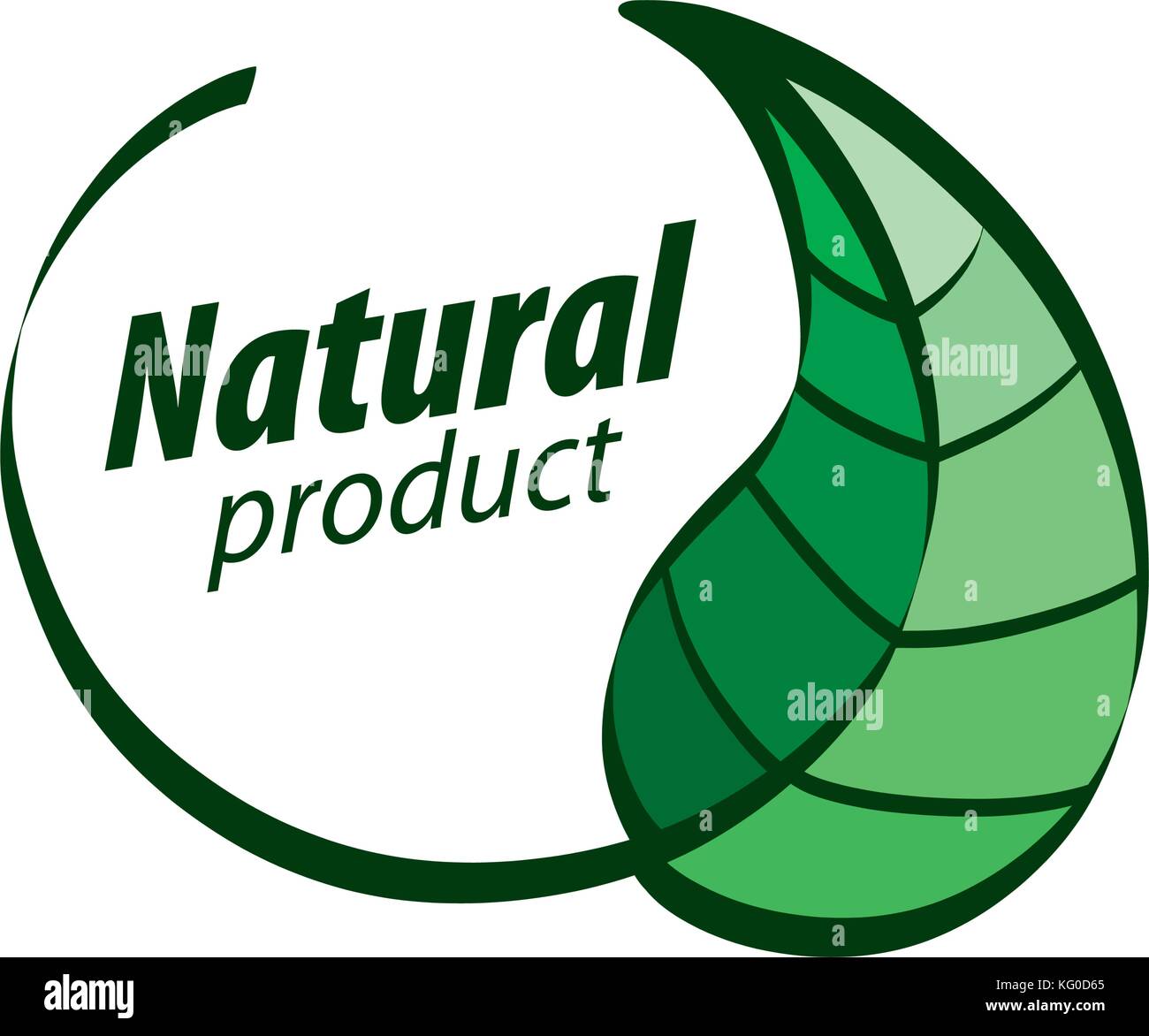 Natural product logo Stock Vector Image & Art - Alamy