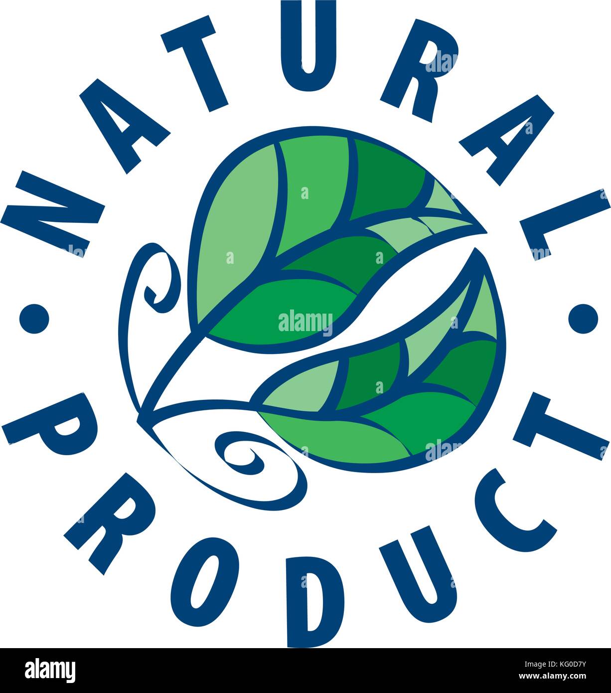 Natural product logo Stock Vector Image & Art - Alamy