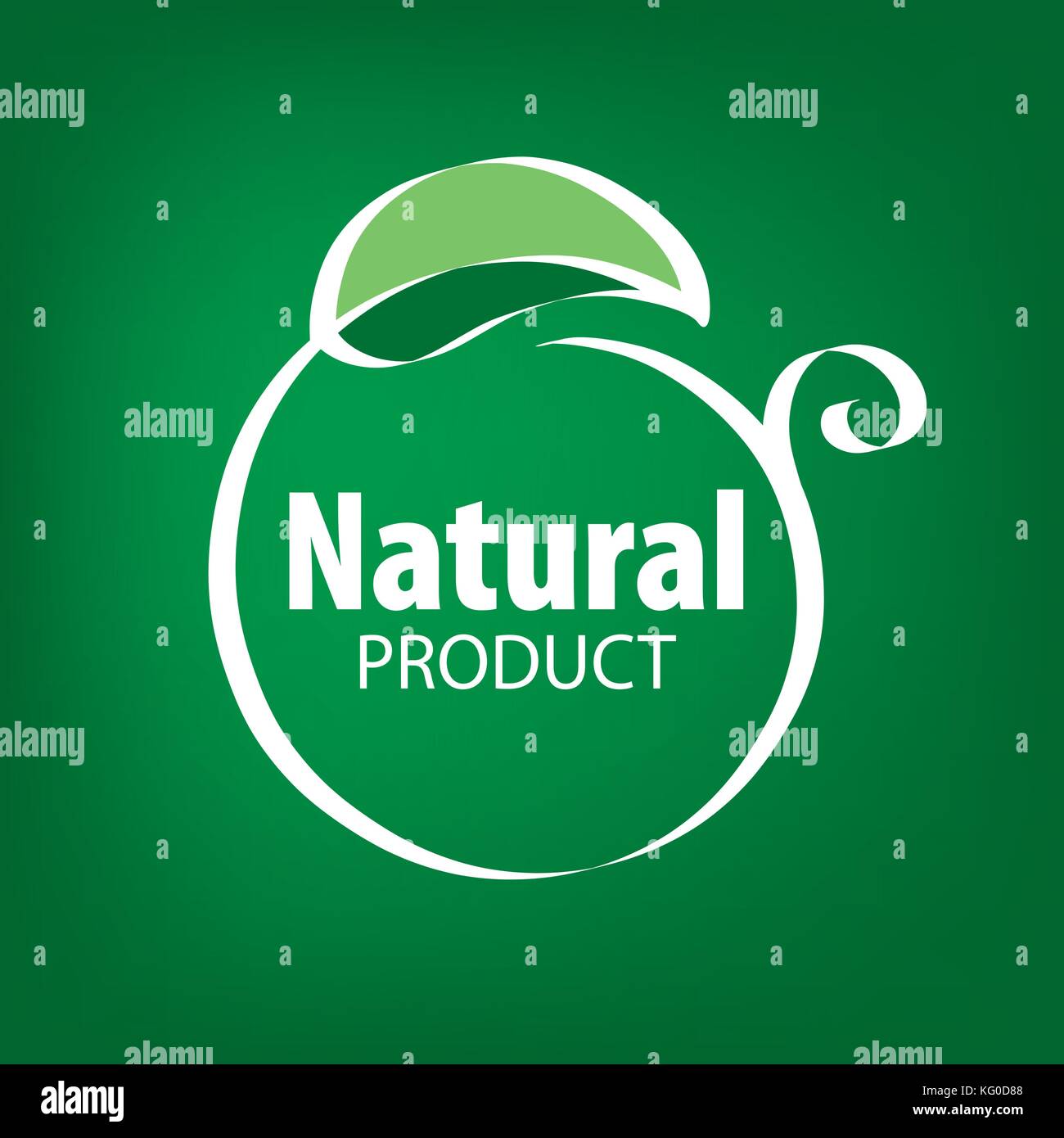 Natural product logo Stock Vector Image & Art - Alamy