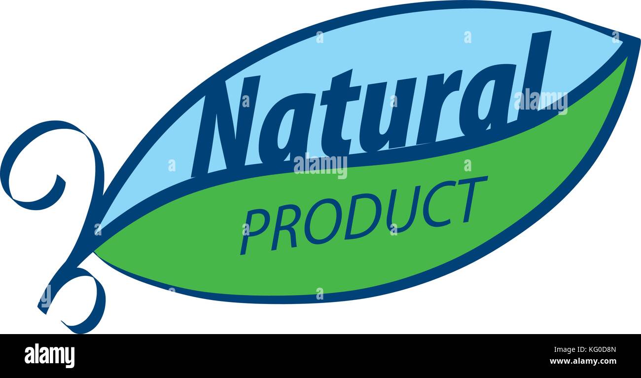 Natural product logo Stock Vector Image & Art - Alamy