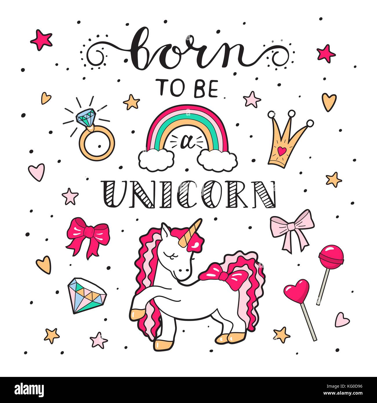 Unicorn art Stock Vector Images - Alamy