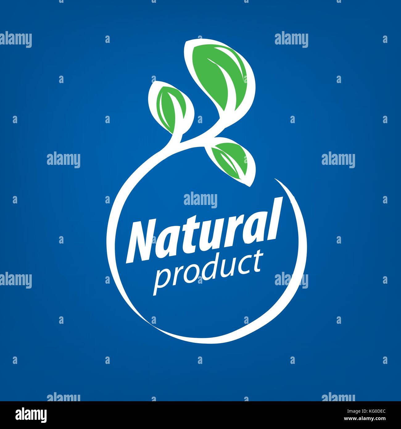 Natural product logo Stock Vector Image & Art - Alamy