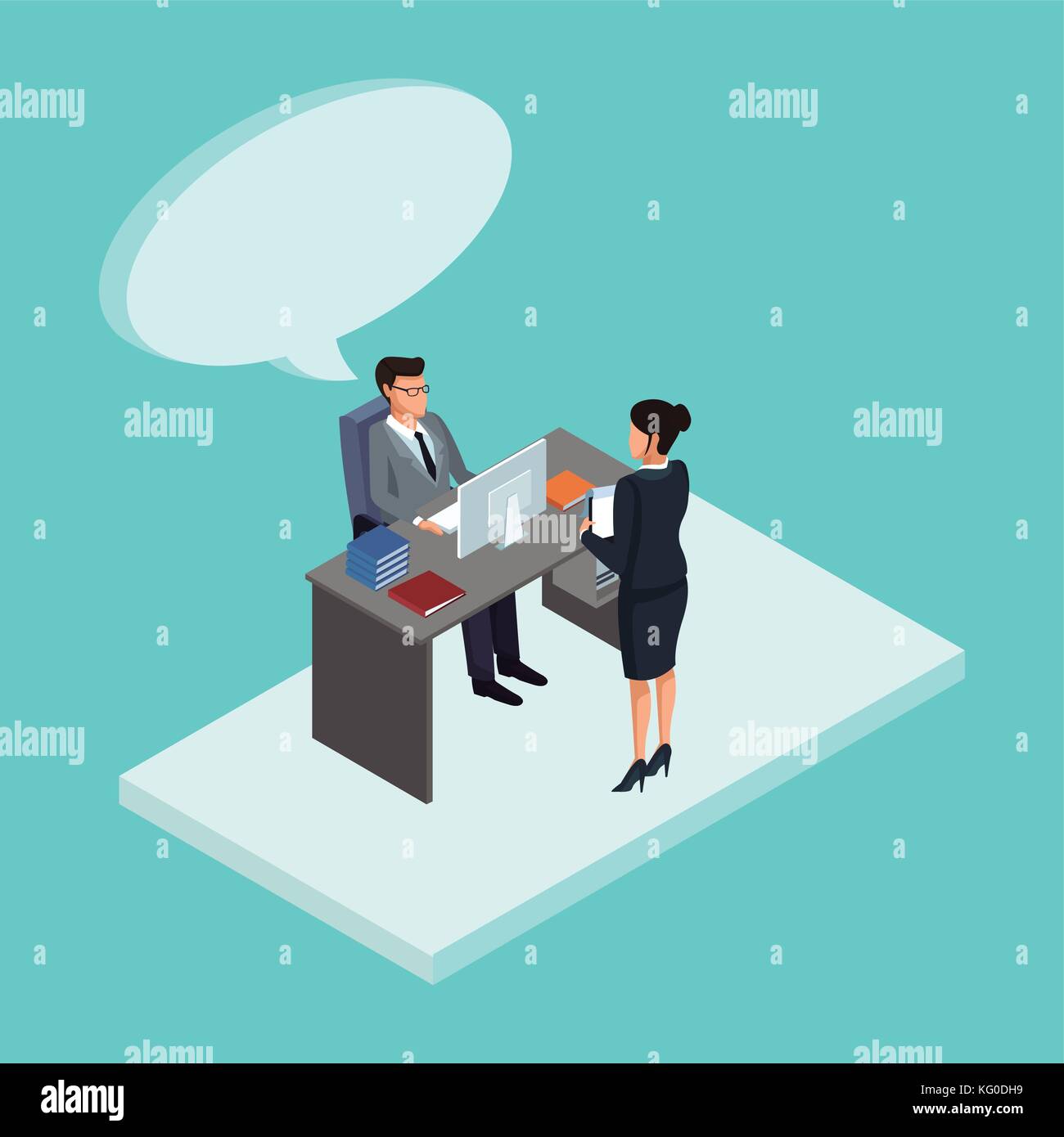 Isometric business avatars Stock Vector Image & Art - Alamy