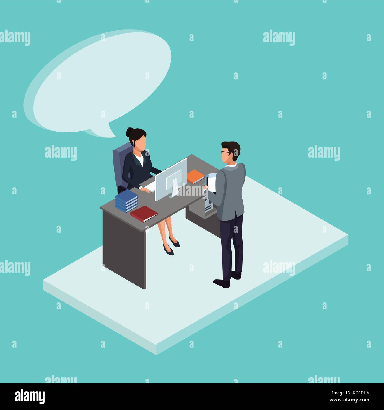 Isometric business avatars Stock Vector Image & Art - Alamy
