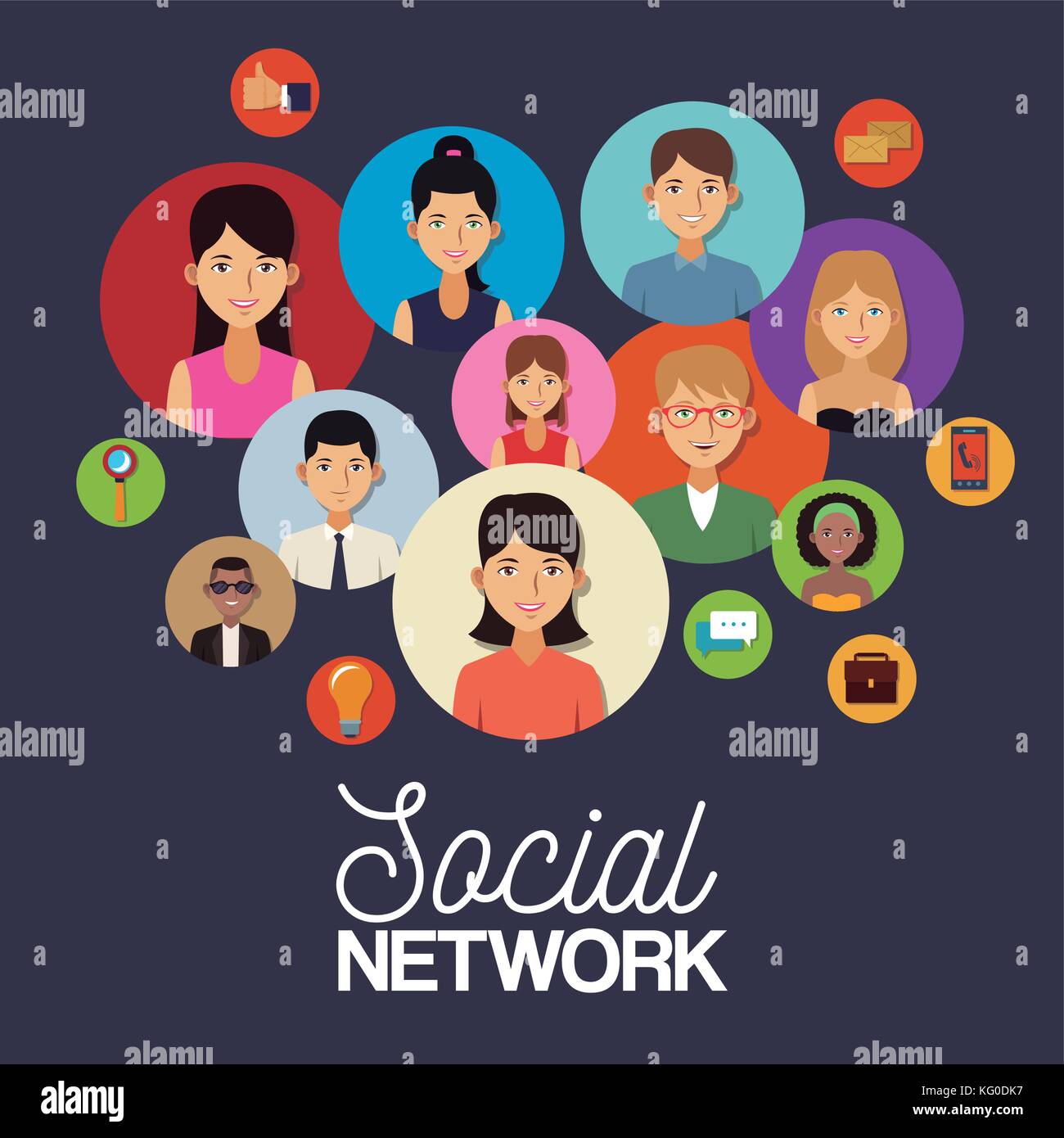 Social network icons Stock Vector Image & Art - Alamy
