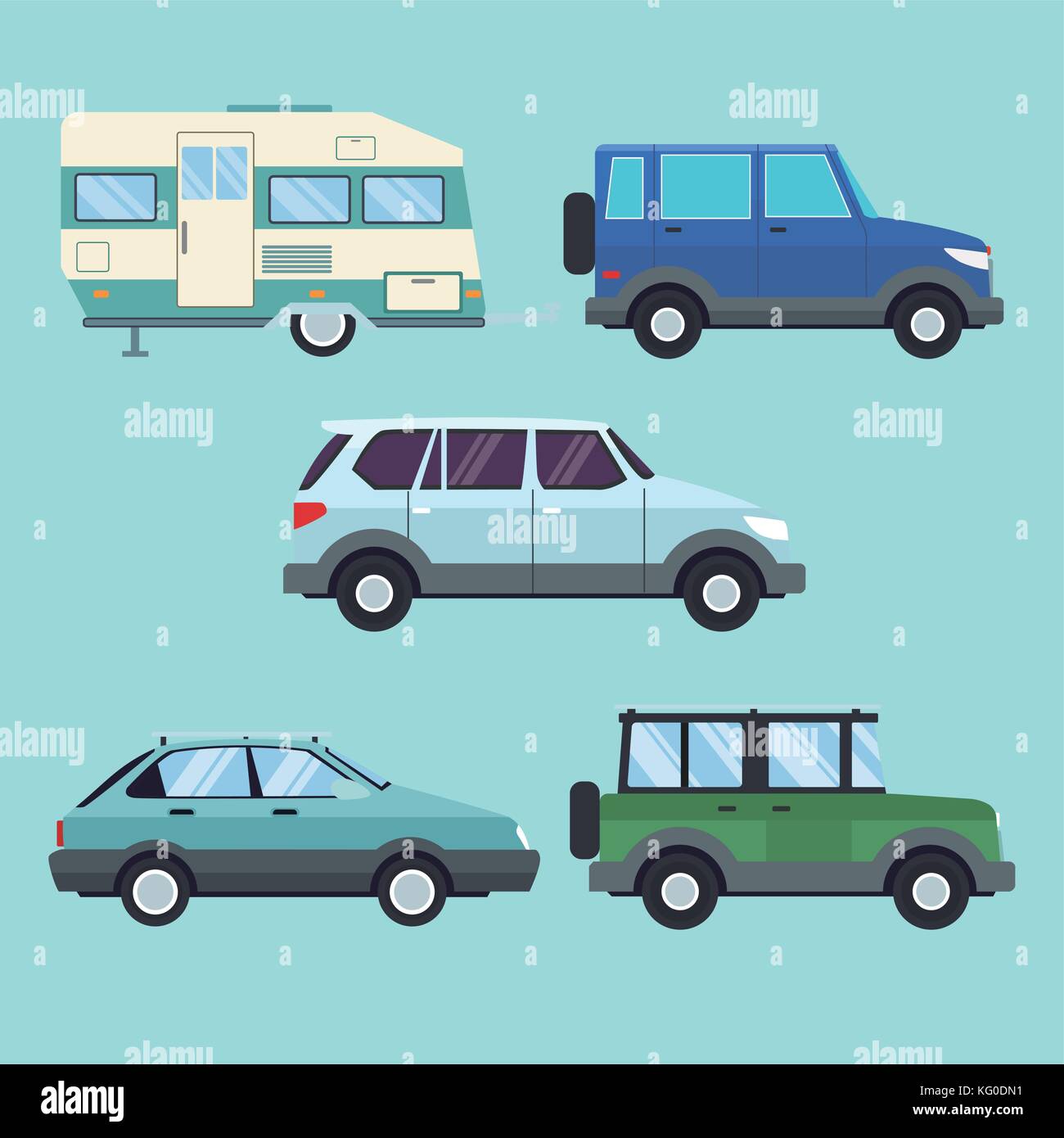 Vehicles collection set Stock Vector Image & Art - Alamy