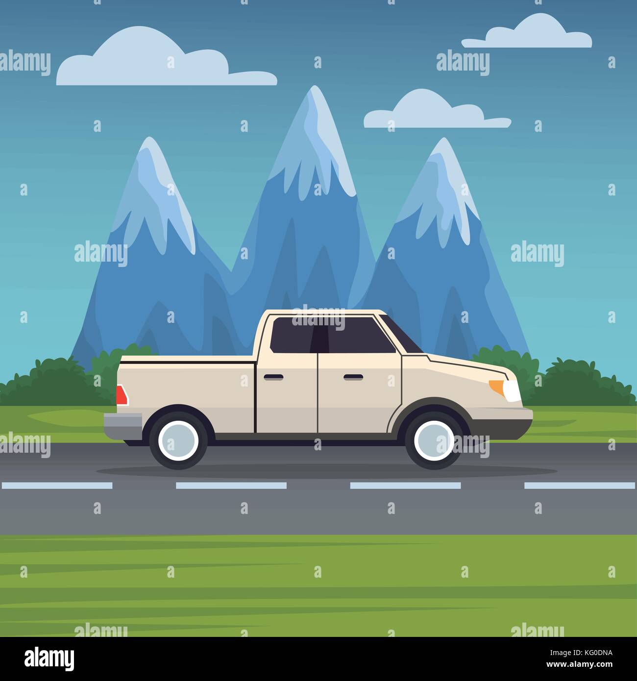 Vehicle in highway Stock Vector Image & Art - Alamy
