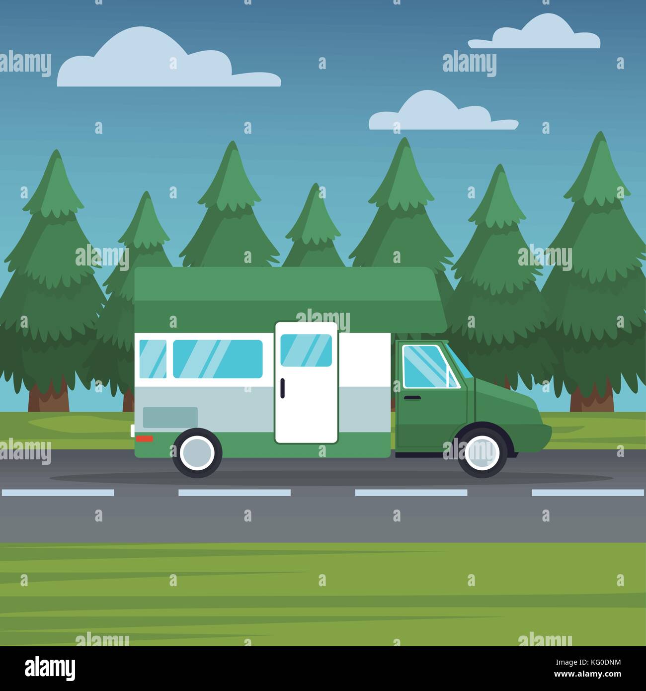 Vehicle in highway Stock Vector Image & Art - Alamy