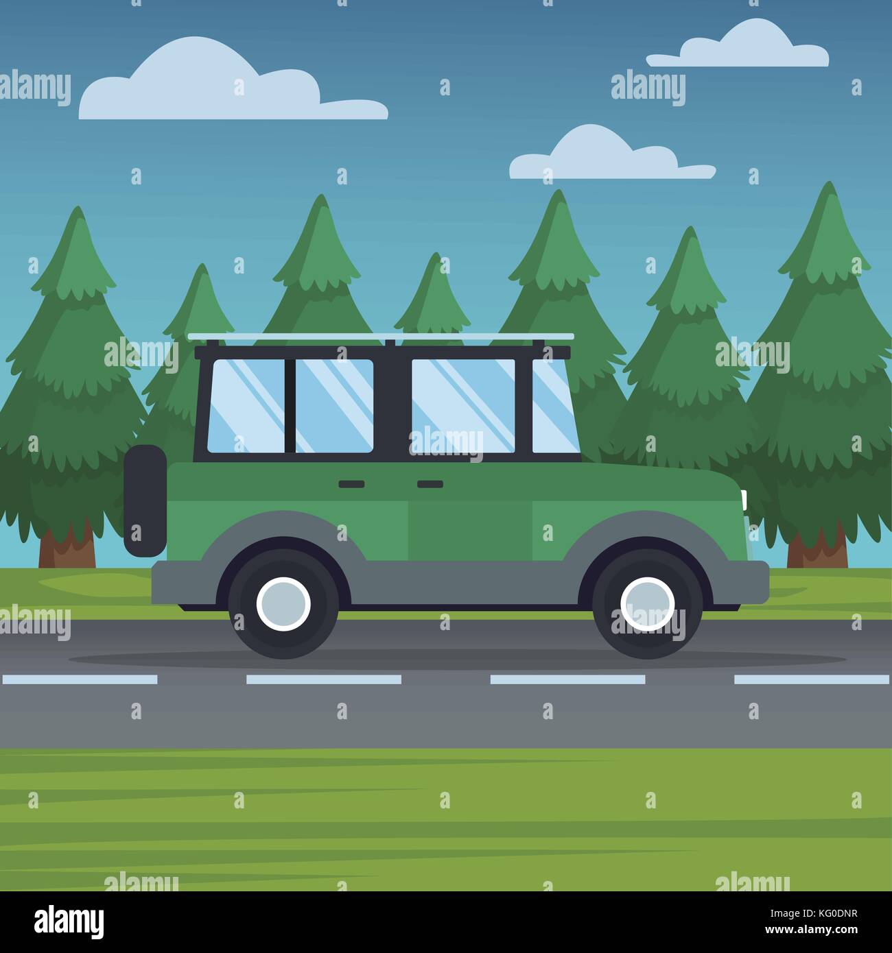 Highway traffic suv Stock Vector Images - Alamy