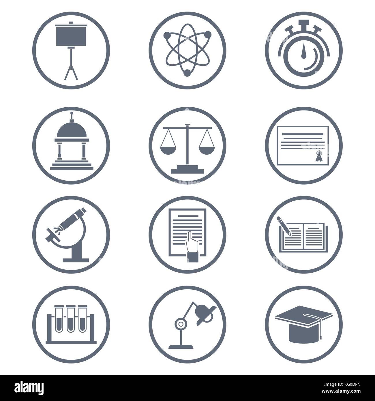 University round icons Stock Vector Image & Art - Alamy