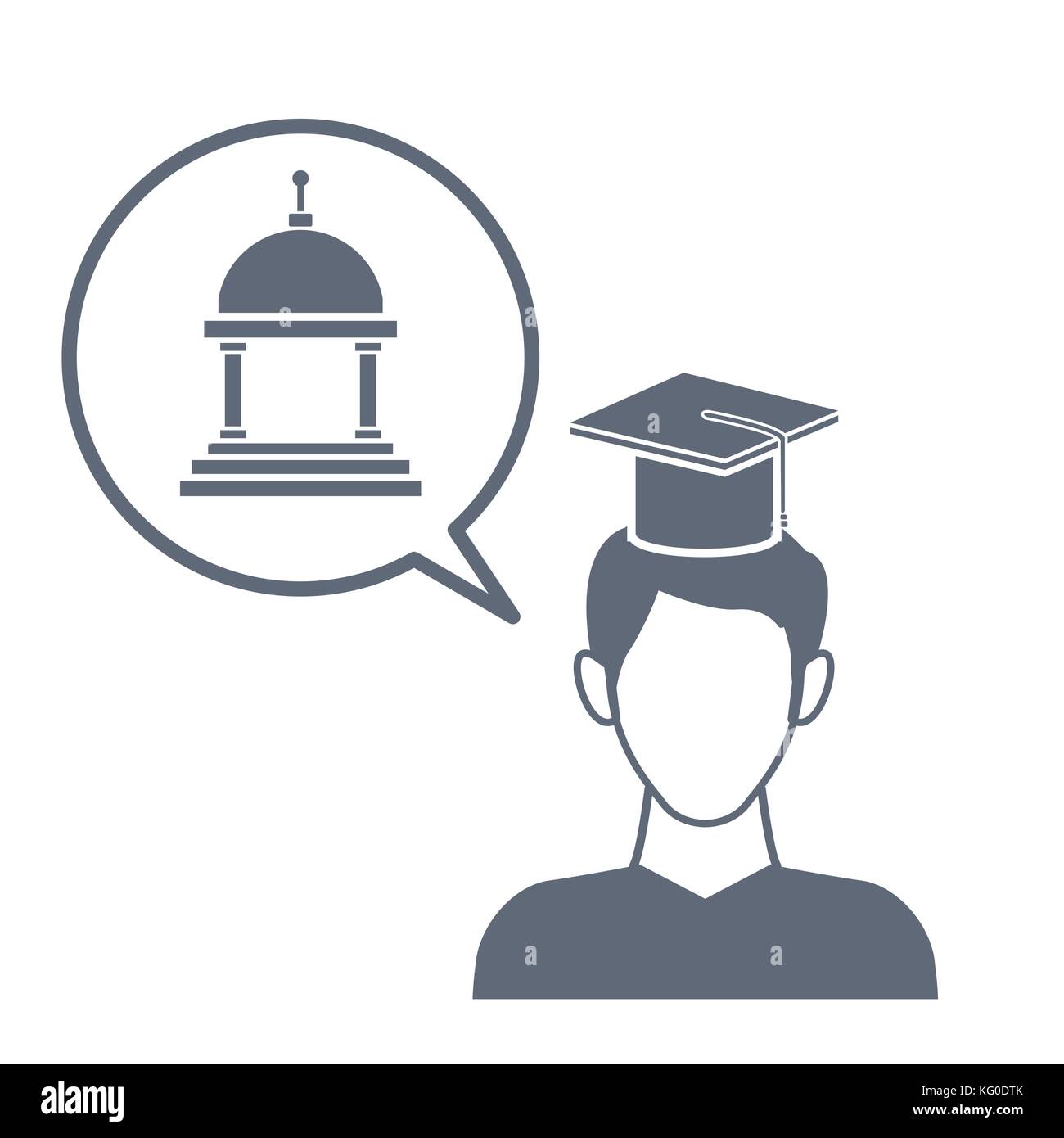 University icons set Stock Vector Image & Art - Alamy