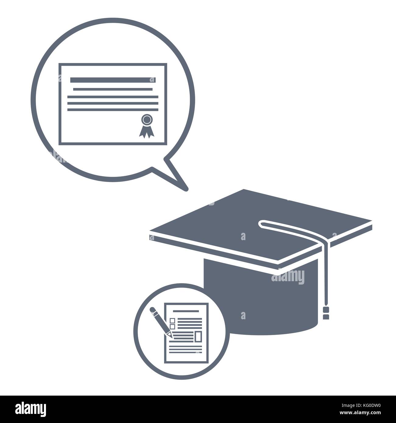 University icons set Stock Vector Image & Art - Alamy