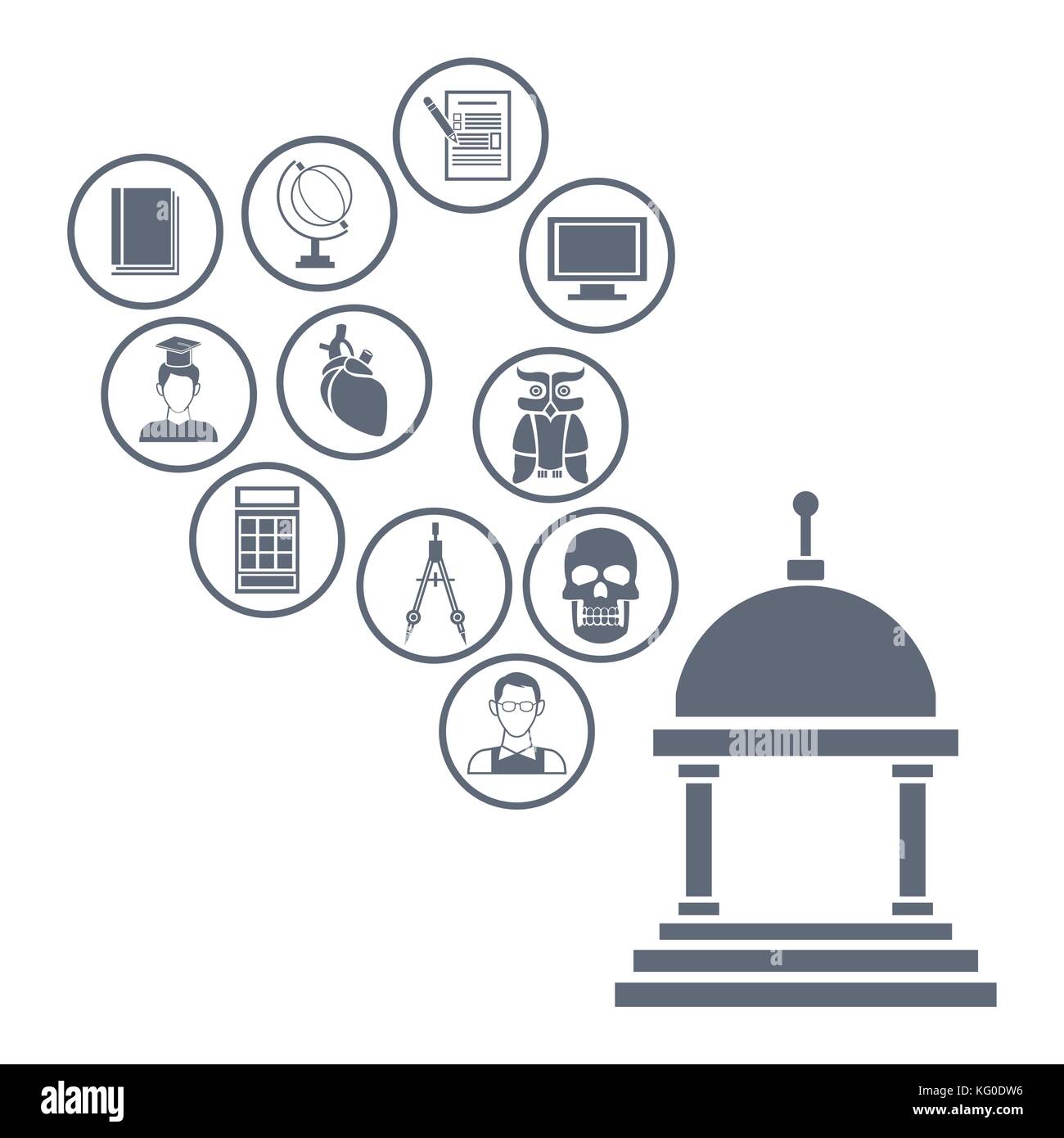 University round icons Stock Vector Image & Art - Alamy