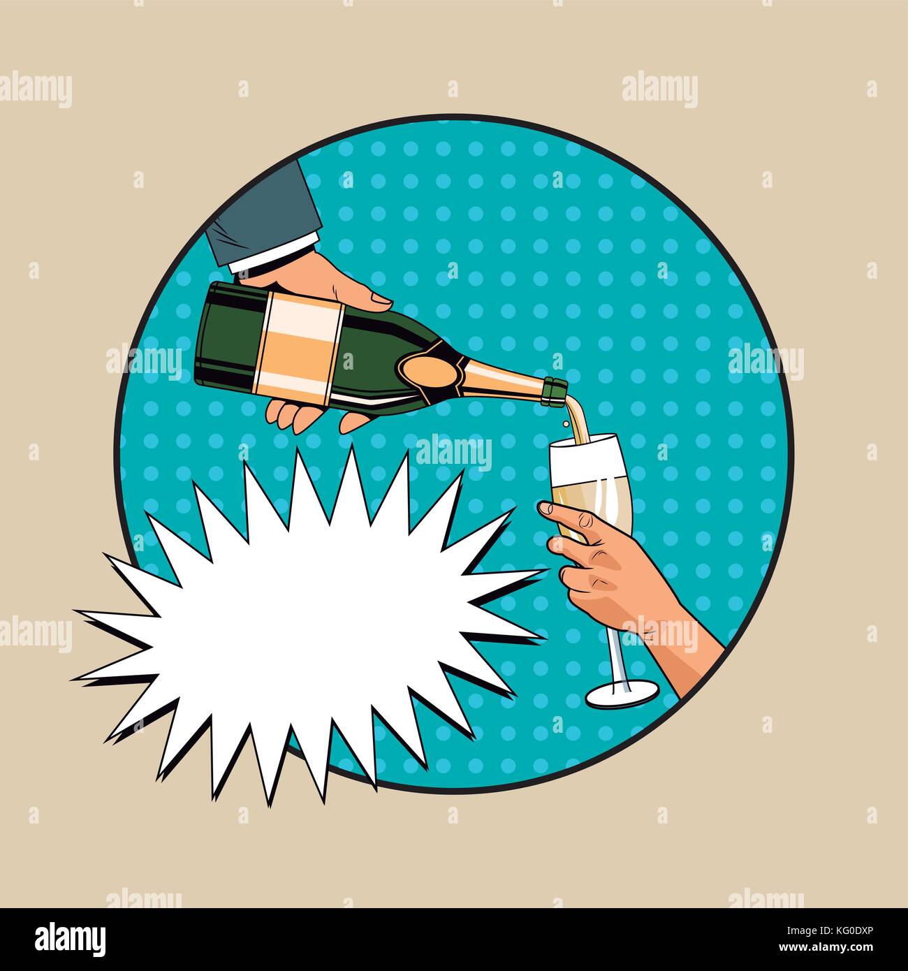 Round of toast Stock Vector Images - Alamy