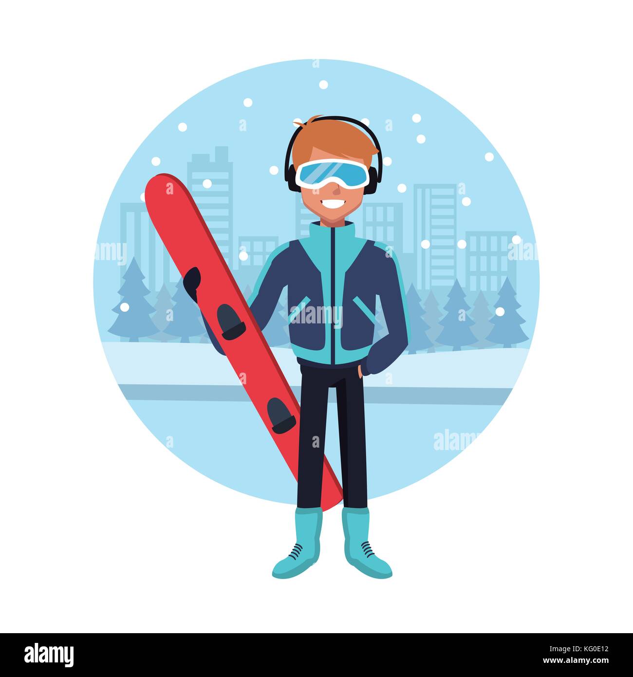 Cartoon Snowboarder High Resolution Stock Photography and Images - Alamy