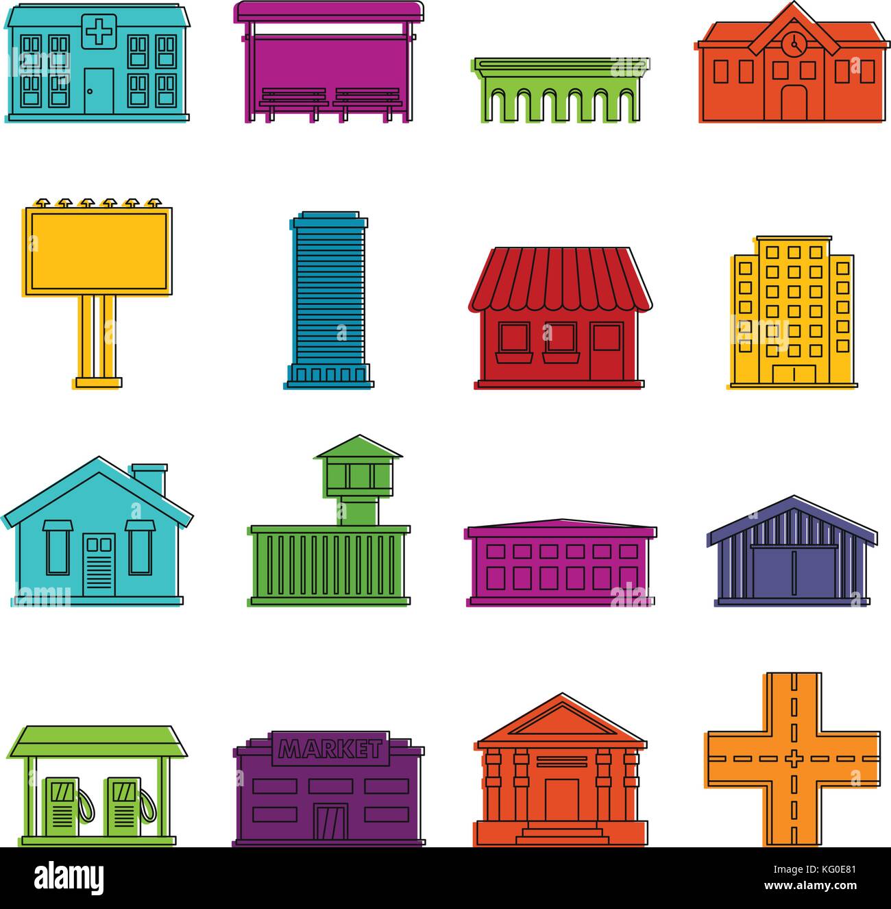 Hangar infrastructure Stock Vector Images - Alamy