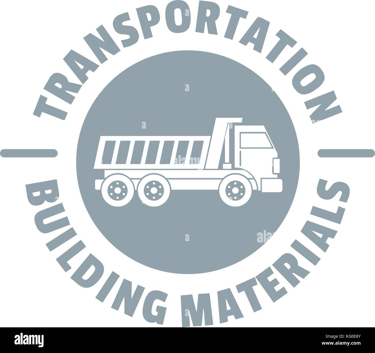 Transportation service logo, simple gray style Stock Vector Image & Art ...
