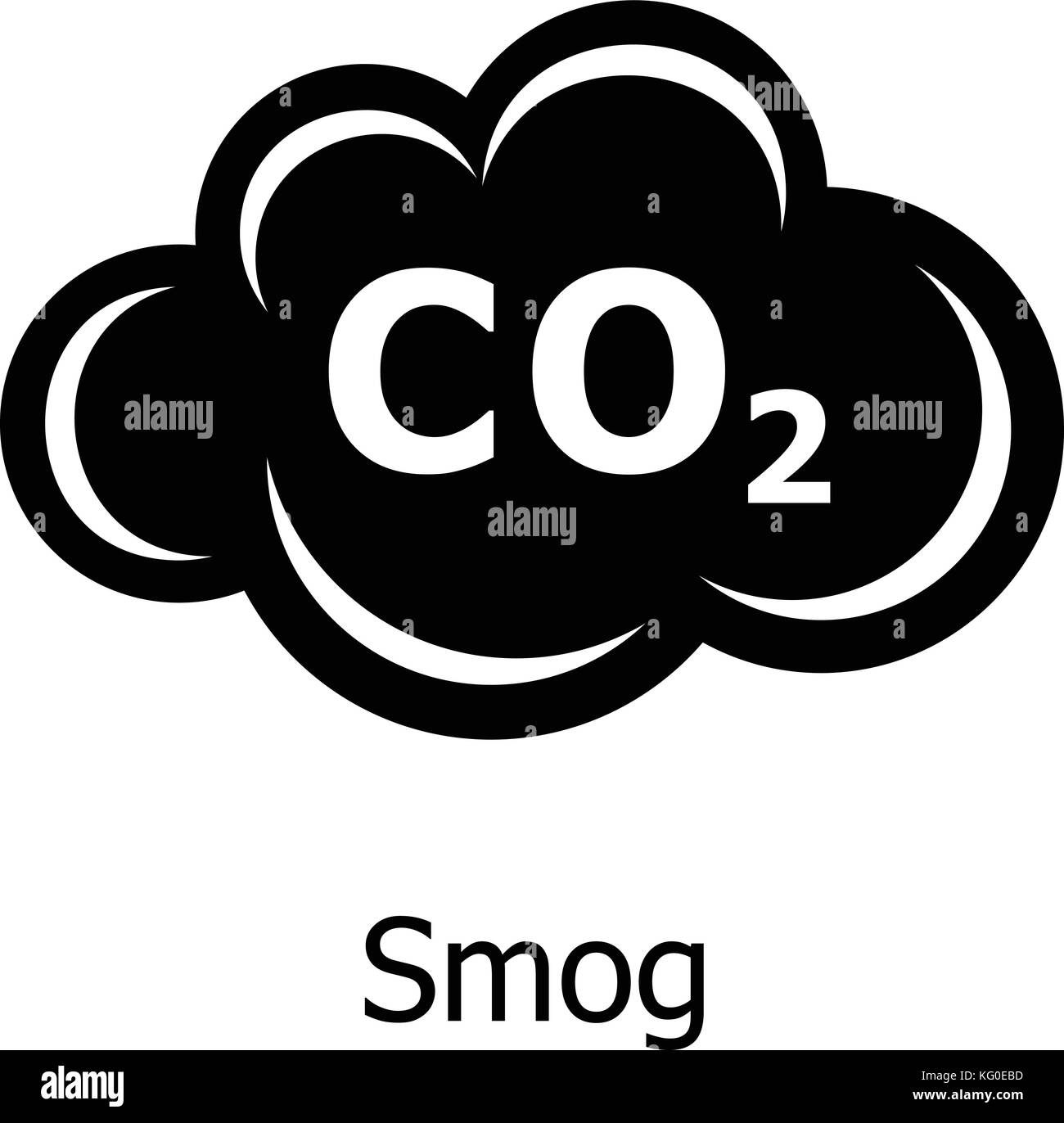 Smog icon, simple style Stock Vector Image & Art - Alamy