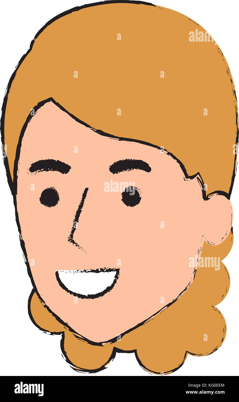 beautiful woman head avatar character Stock Vector Image & Art - Alamy