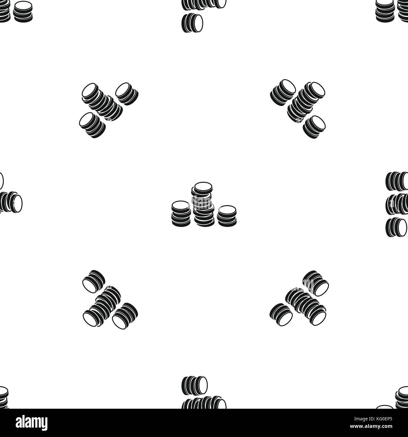 Gold coins pattern seamless black Stock Vector Image & Art - Alamy