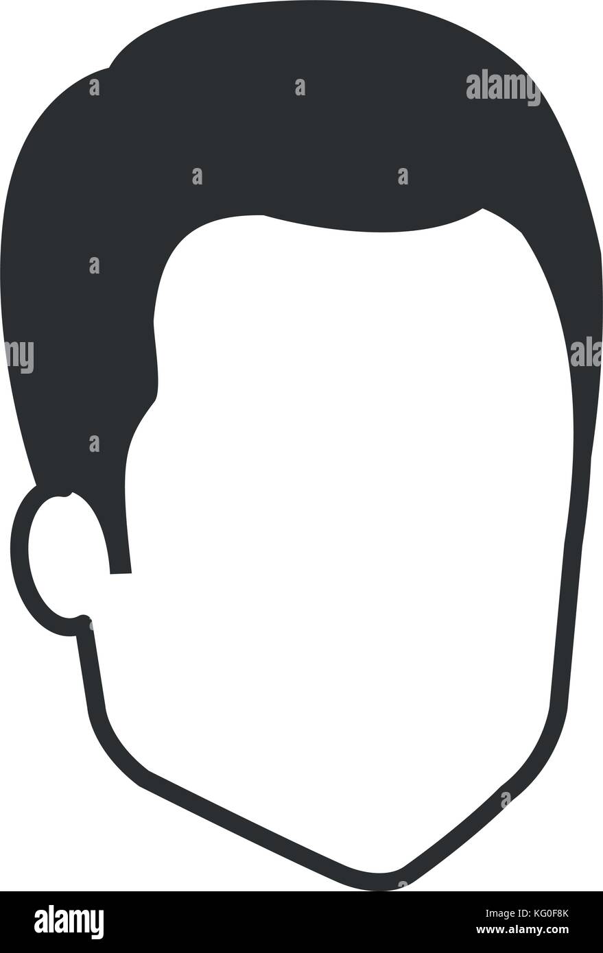 young man head avatar character Stock Vector Image & Art - Alamy