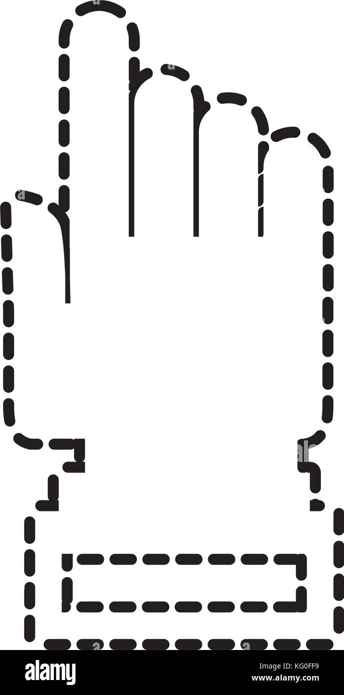 hand cursor technology point connection link Stock Vector Image & Art ...