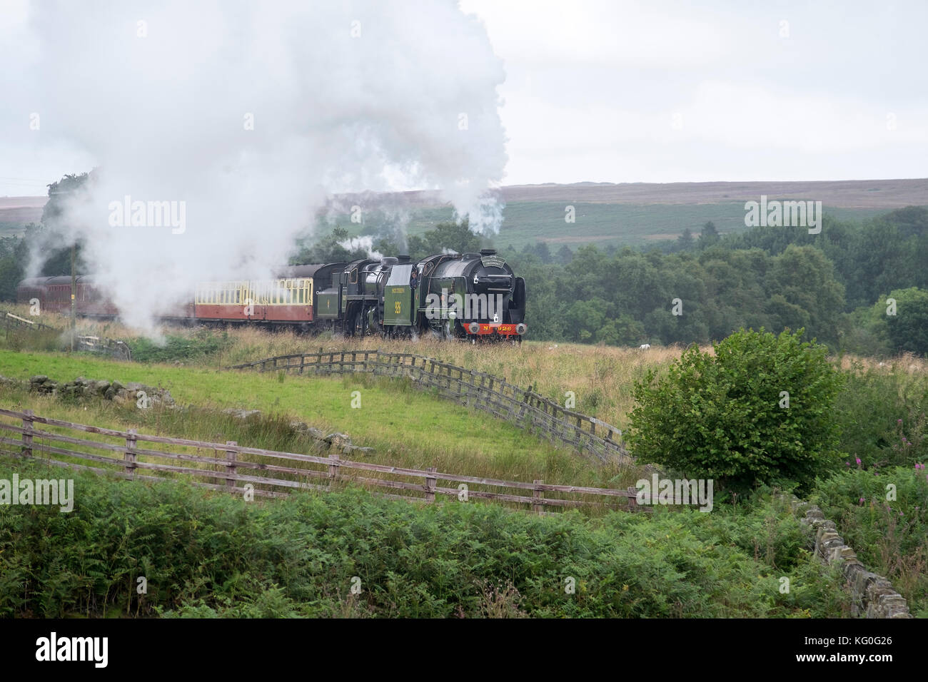Double headed steam train hi-res stock photography and images - Alamy