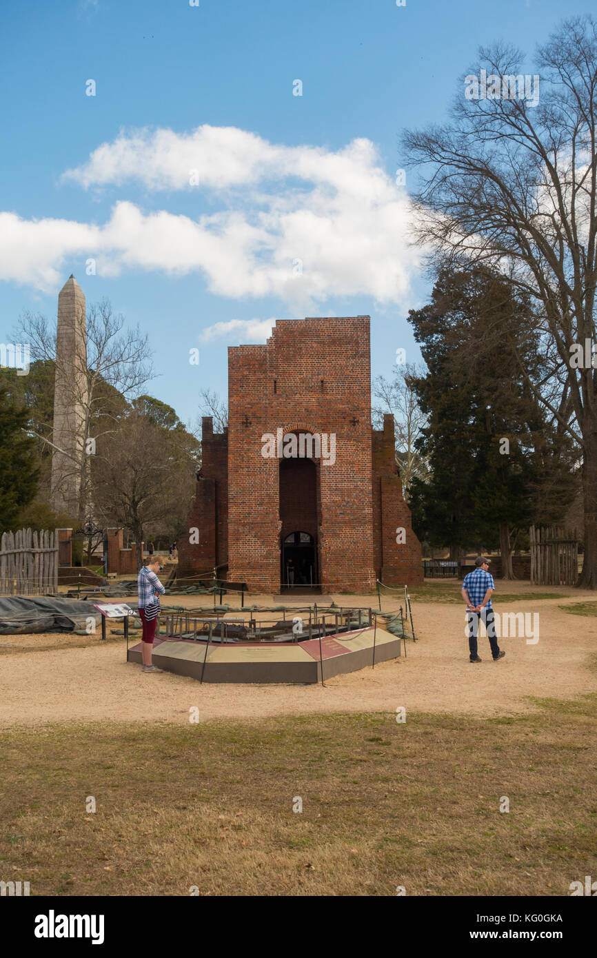 Map jamestown settlement virginia colony hi-res stock photography and ...