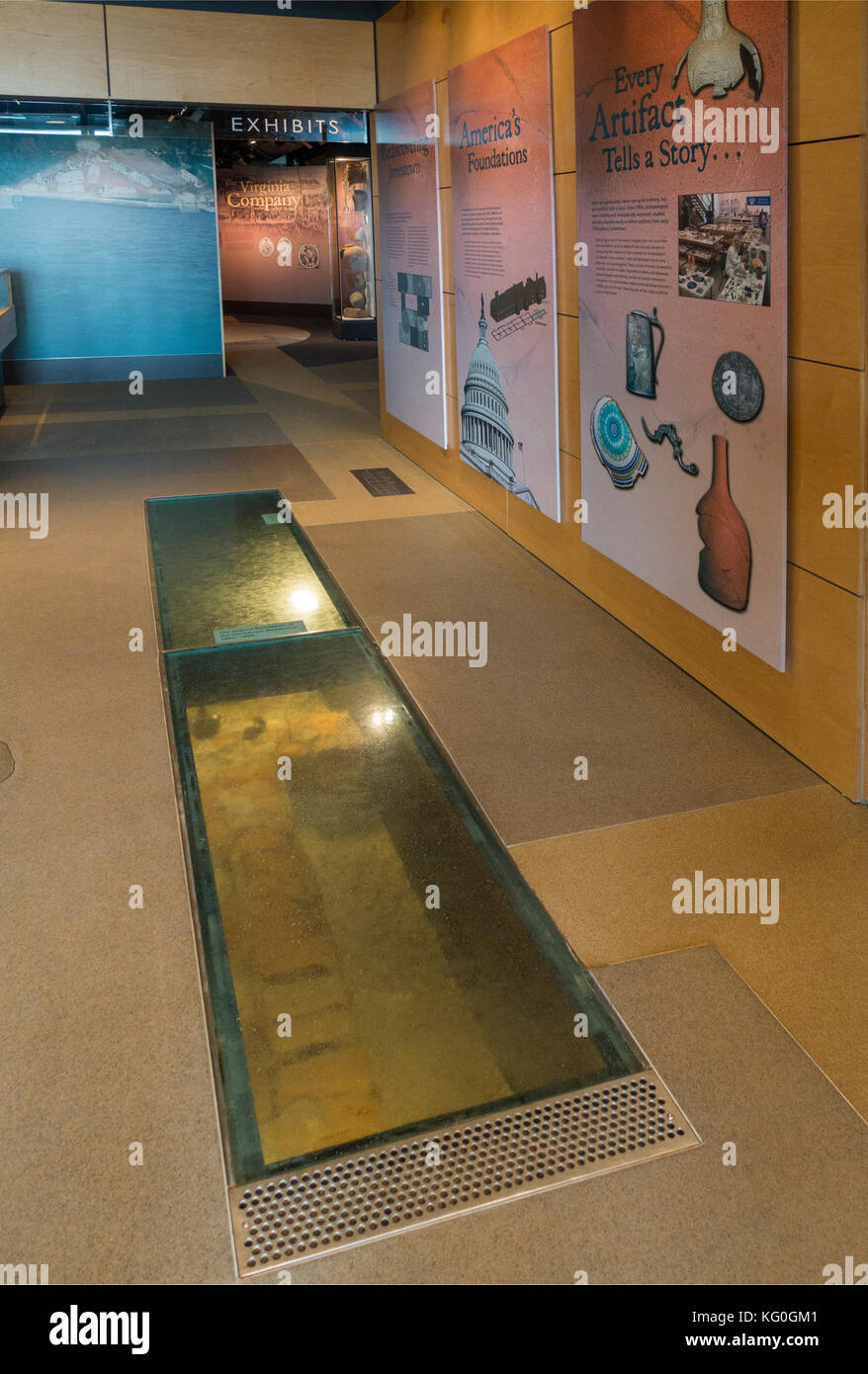 Jamestown museum interior hi-res stock photography and images - Alamy