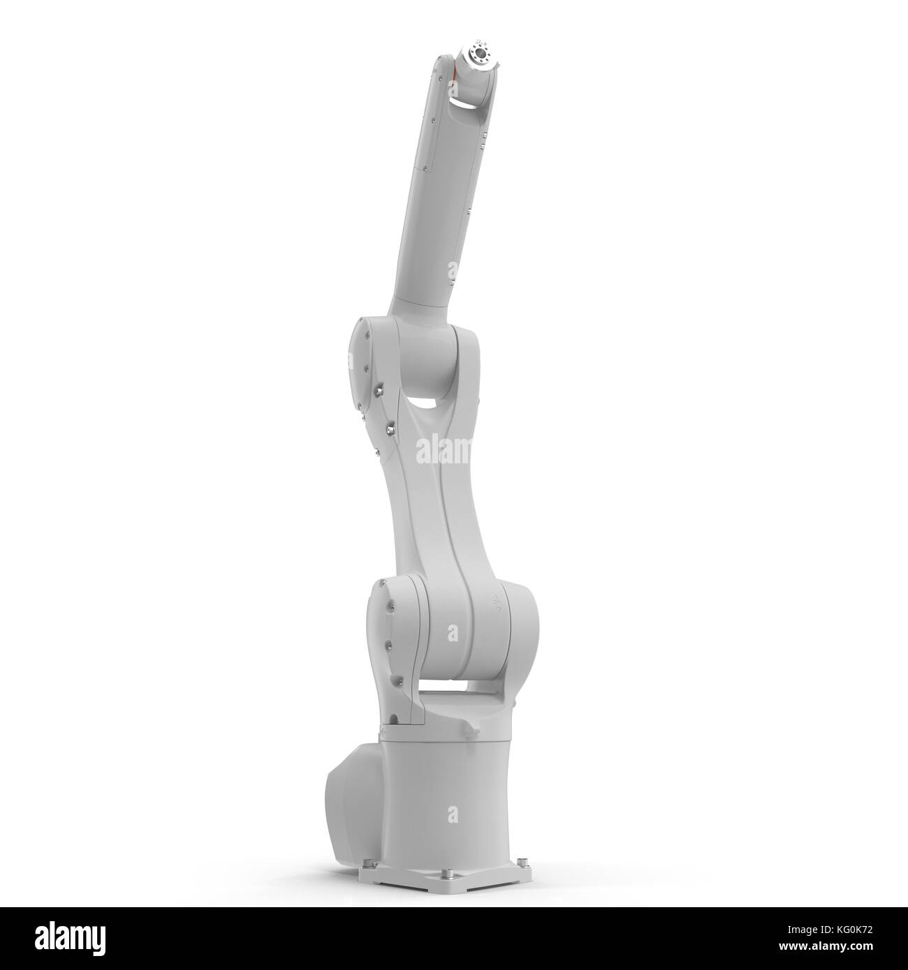 Robot arm for industry isolated on white 3D Illustration Stock Photo ...