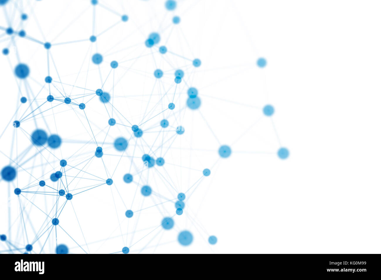 Network illustration isolated on white background Stock Photo - Alamy