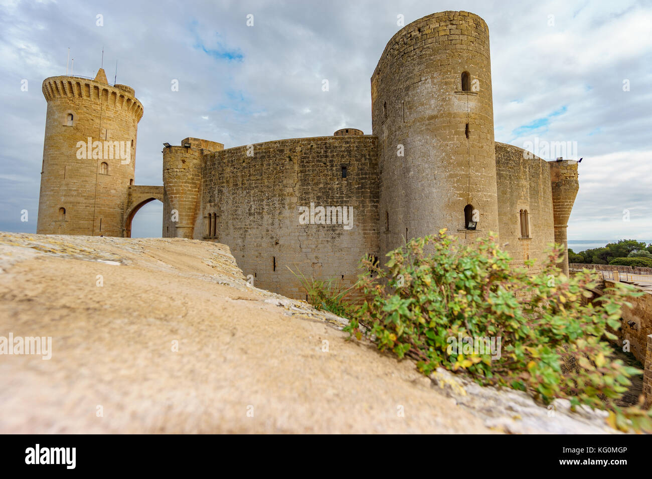 Bellver Castle in Majorca Stock Photo - Alamy