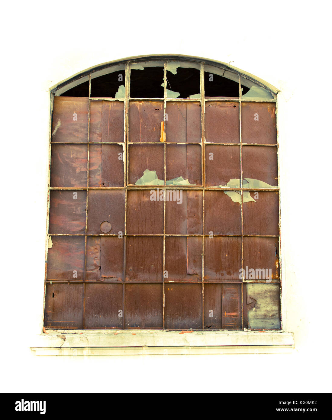 Brick facade yellow window Cut Out Stock Images & Pictures - Alamy