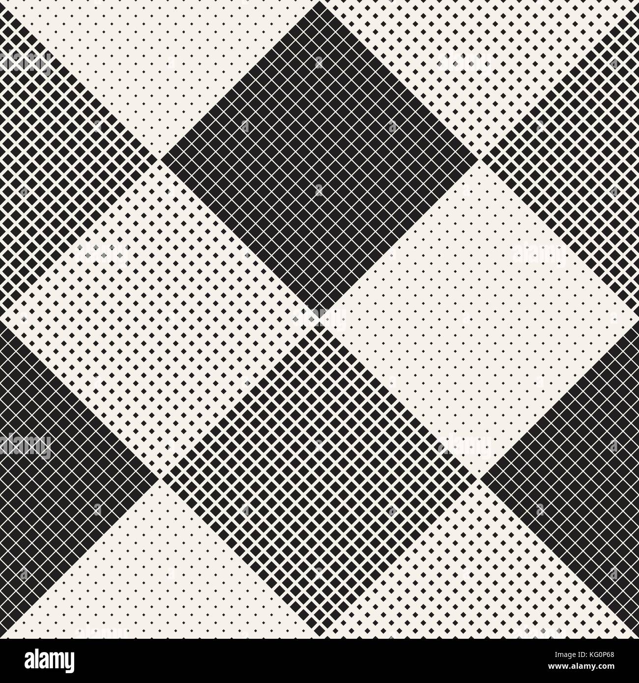 Modern Stylish Halftone Texture Endless Abstract Background With Random Size Squares Vector