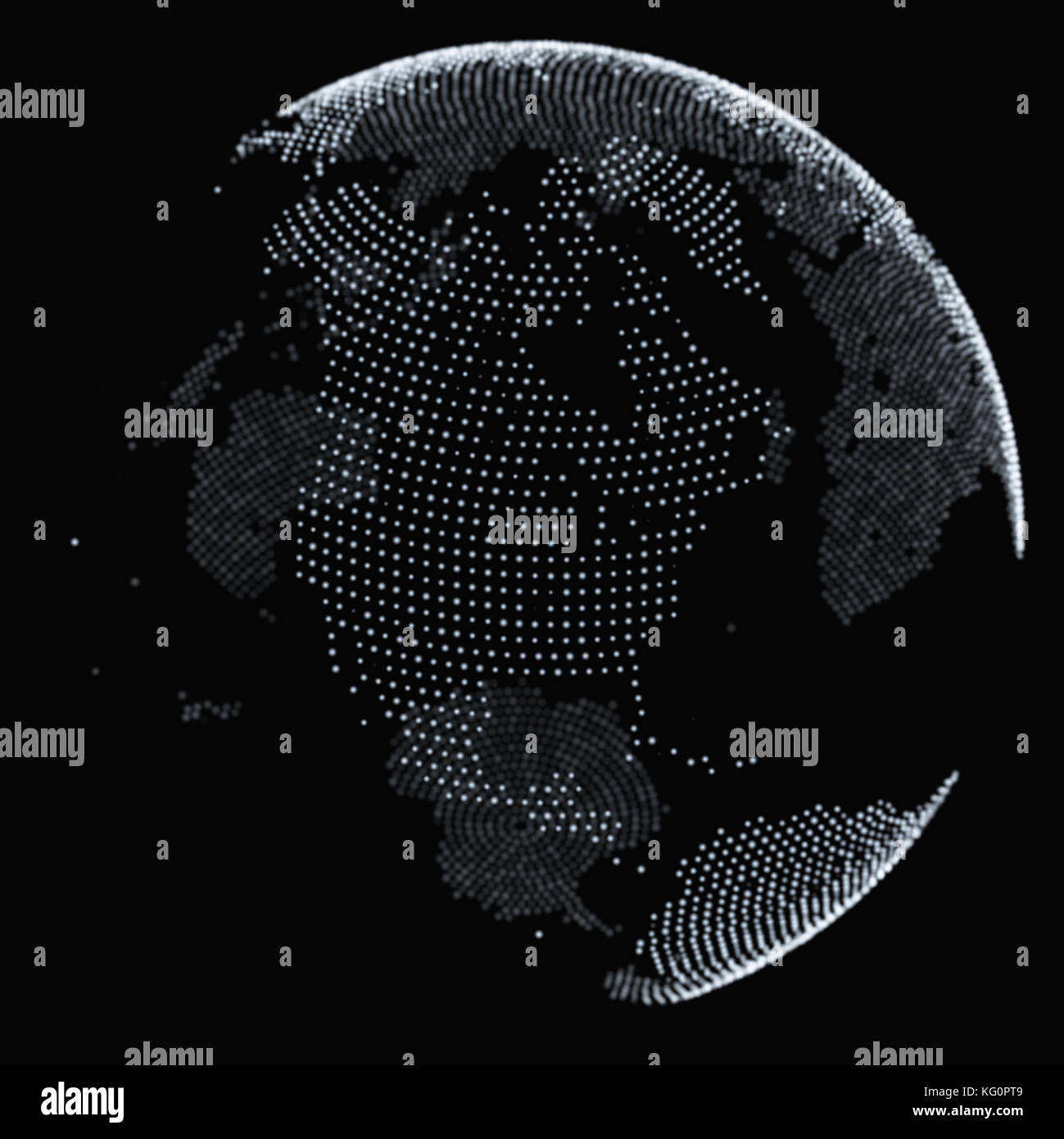 Dotted world globe. Template for your design Stock Photo - Alamy