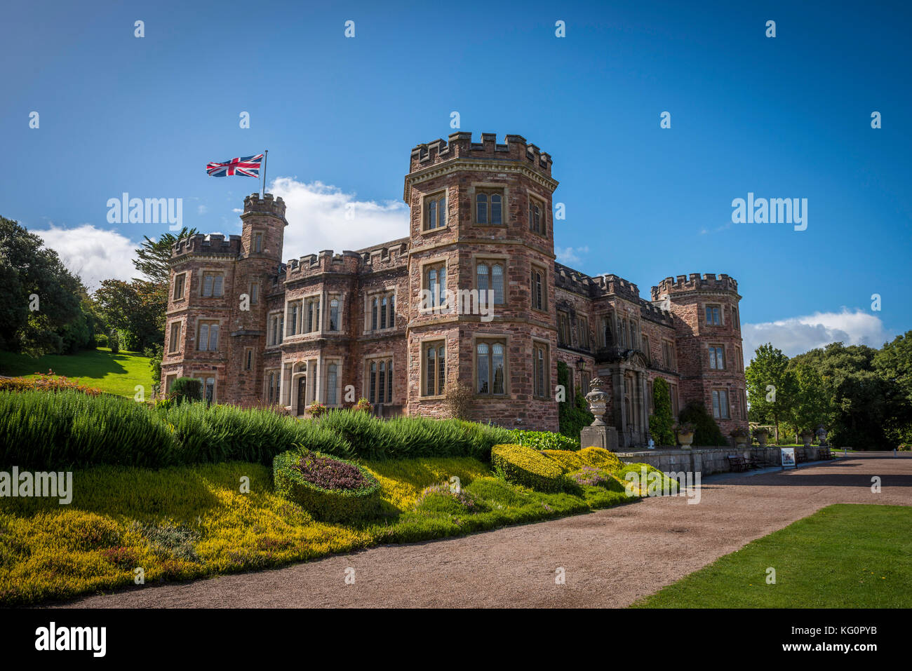 Mount Edgcumbe House and Country Park near Plymouth, Cornwall, UK Stock ...
