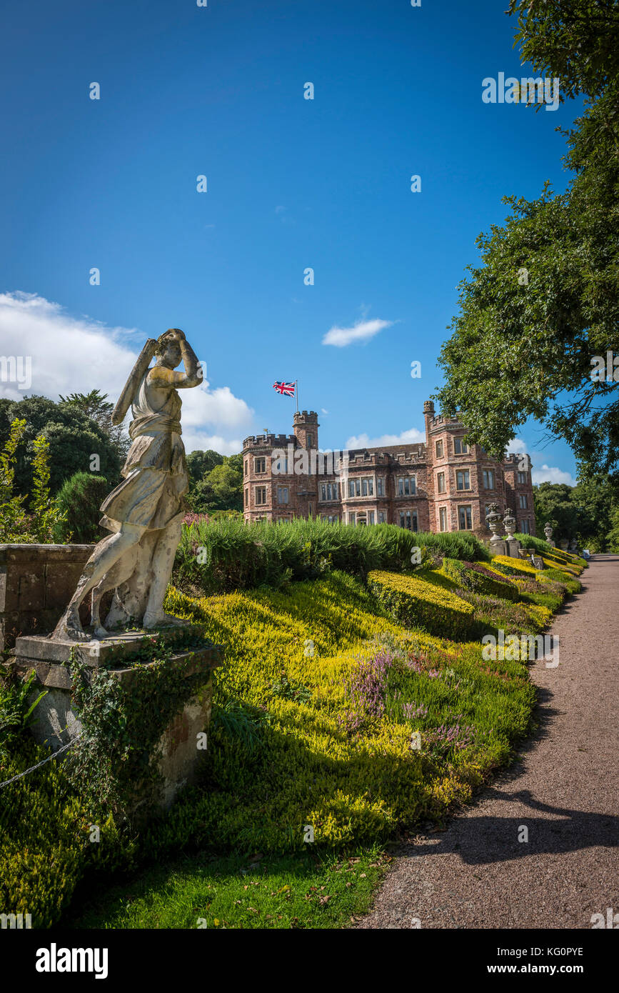 Mount Edgcumbe House and Country Park near Plymouth, Cornwall, UK Stock ...