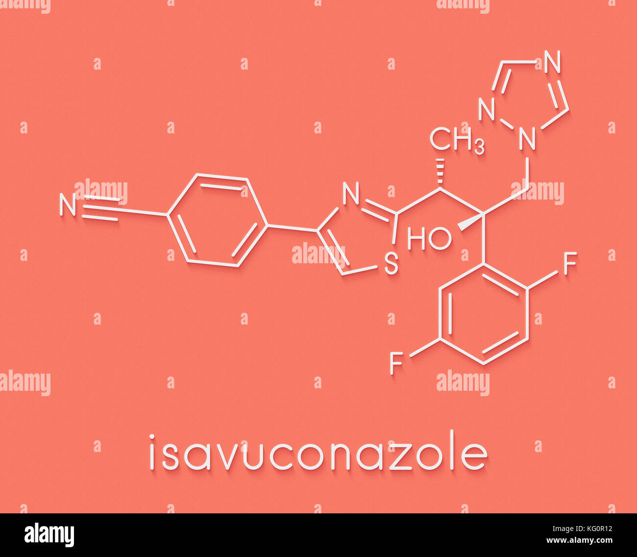 Isavuconazonium sulfate triazole antifungal drug. Prodrug of ...