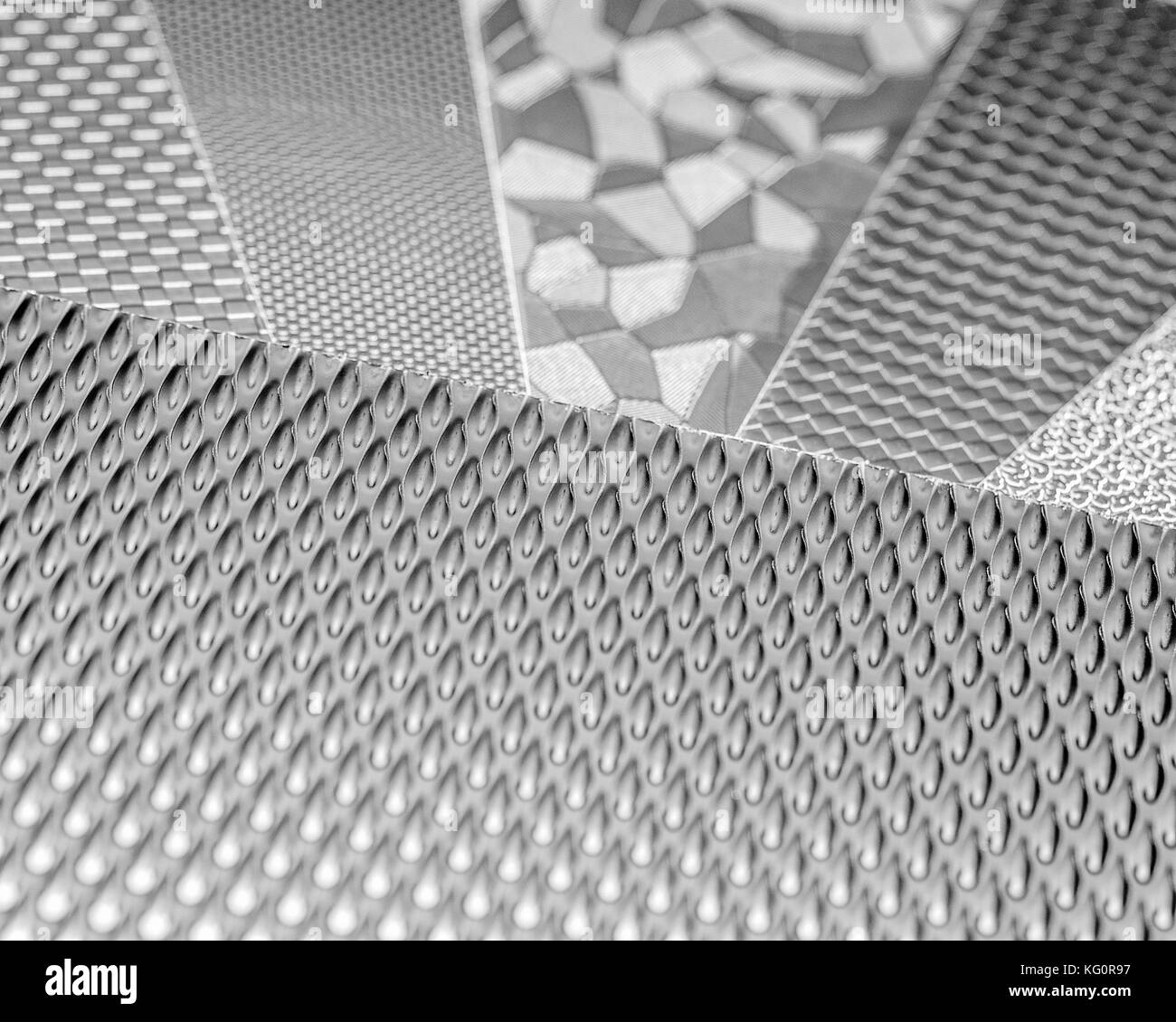 variation of some abstract fine structured metallic surfaces Stock ...