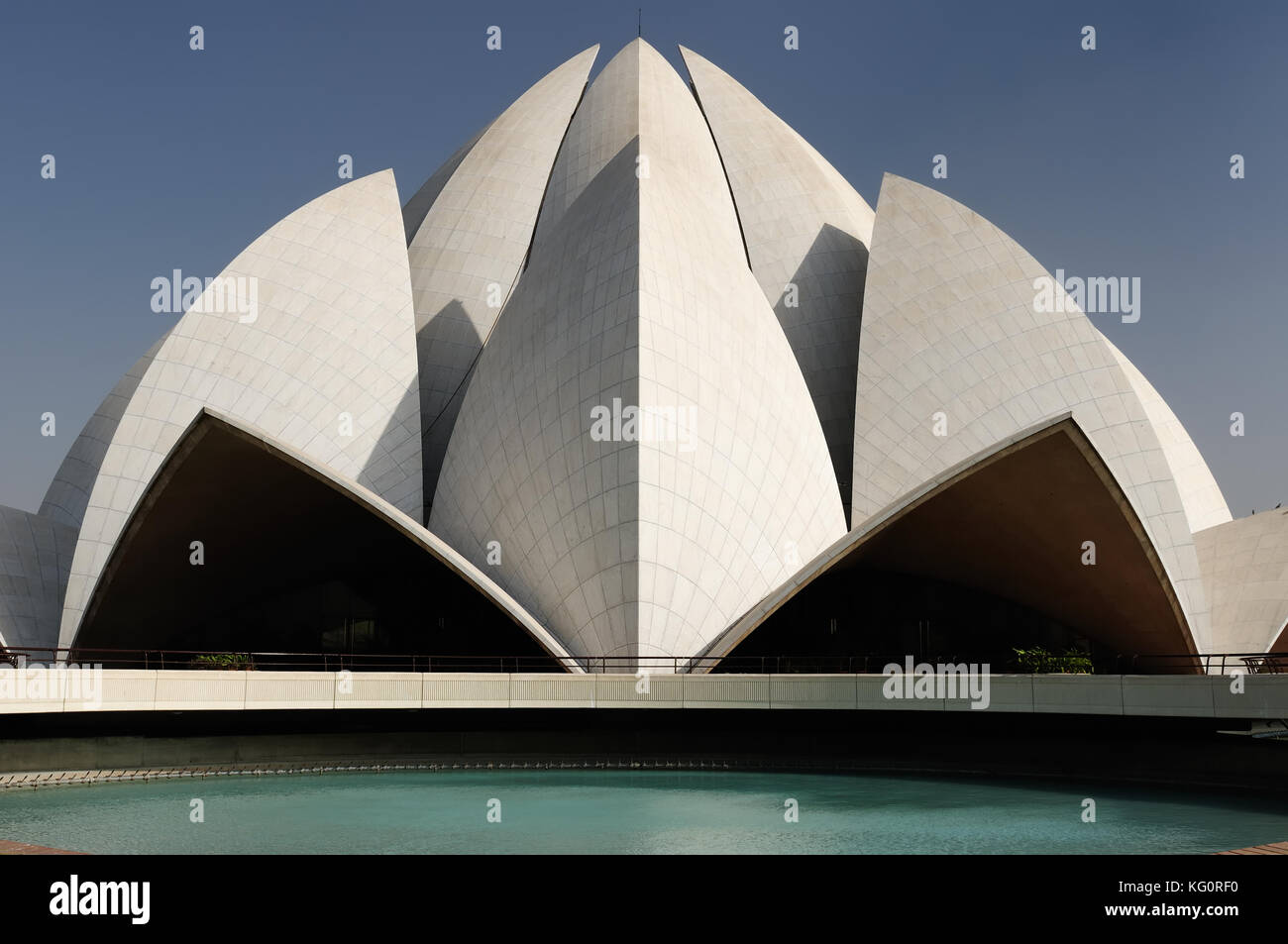 Bahai Lotus Temple - New Delhi, India, house of worship Stock Photo - Alamy