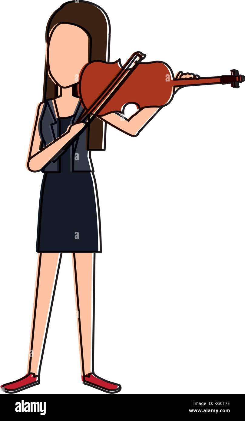 Woman Playing The Fiddle High Resolution Stock Photography and Images ...