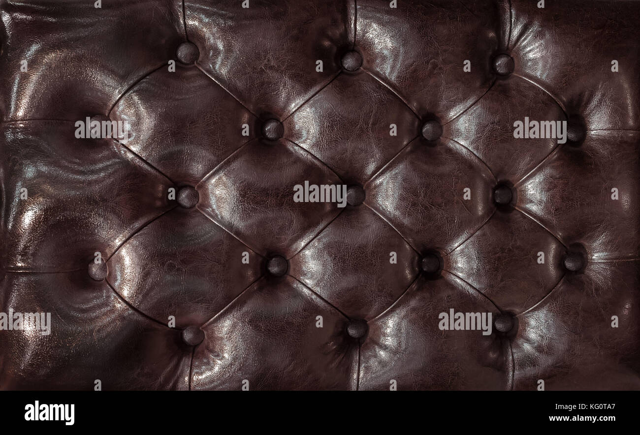 Decorative background of genuine leather capitone texture Stock Photo ...