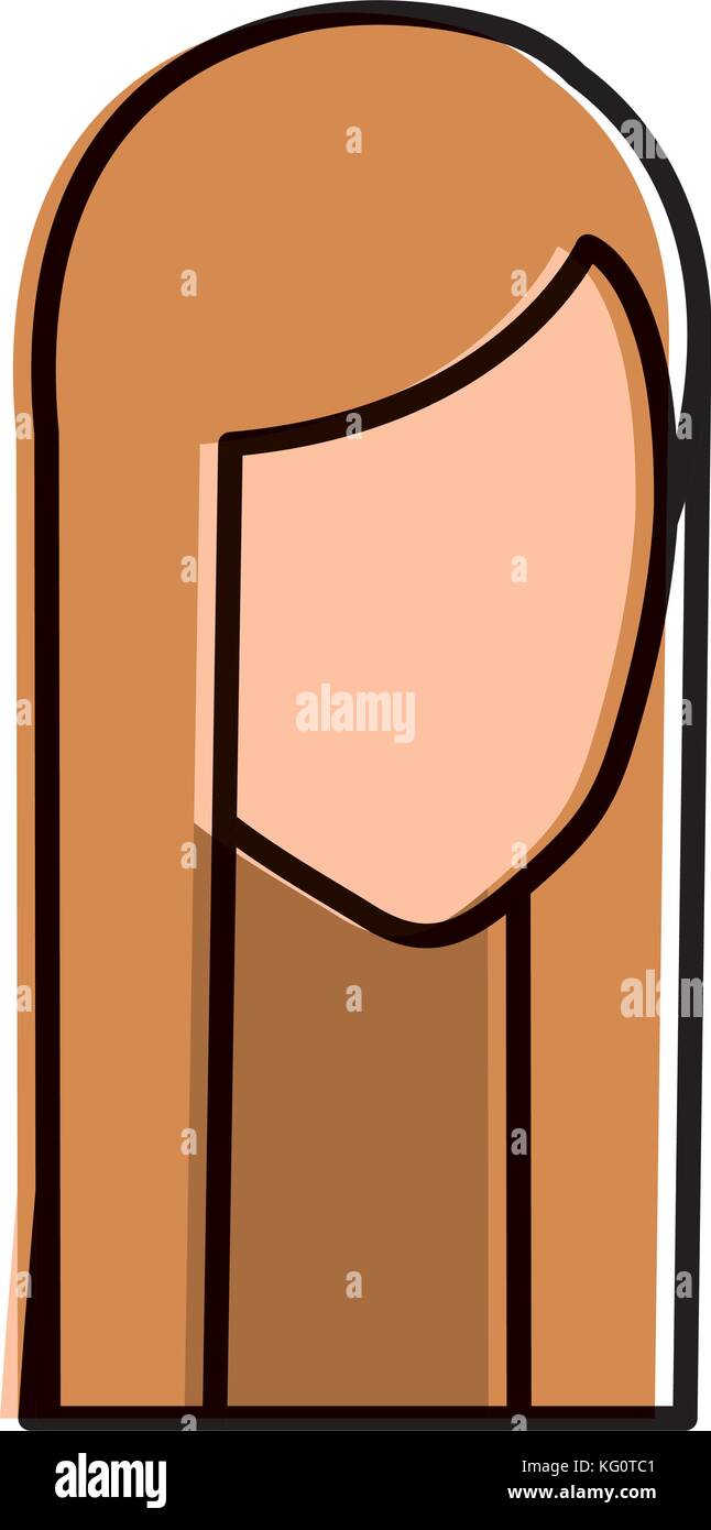 beautiful woman head avatar character Stock Vector Image & Art - Alamy