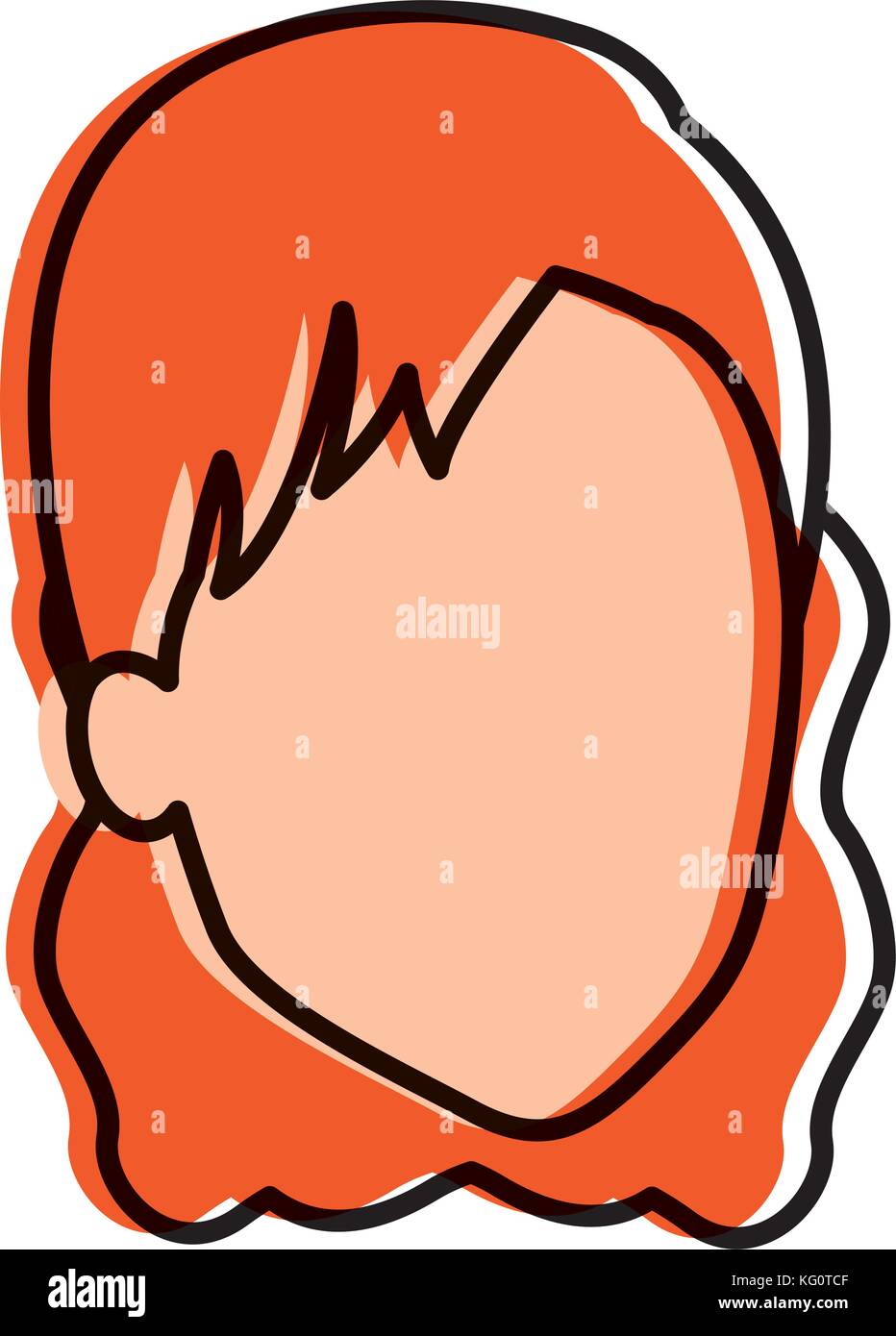 beautiful woman head avatar character Stock Vector Image & Art - Alamy