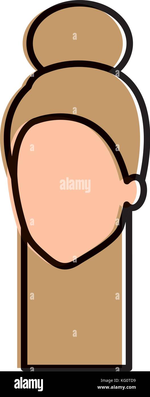 beautiful woman head avatar character Stock Vector Image & Art - Alamy