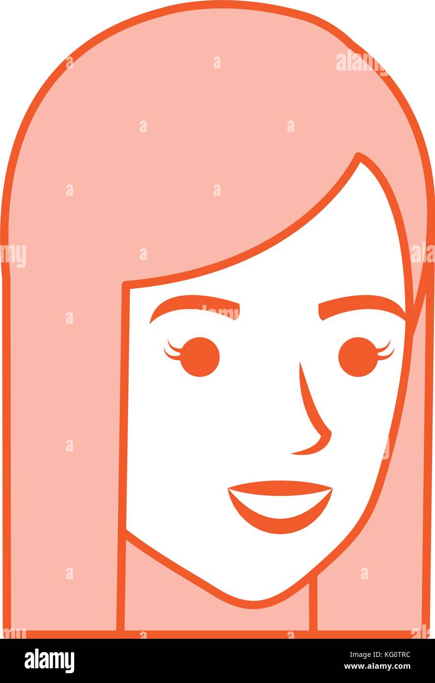 beautiful woman head avatar character Stock Vector Image & Art - Alamy