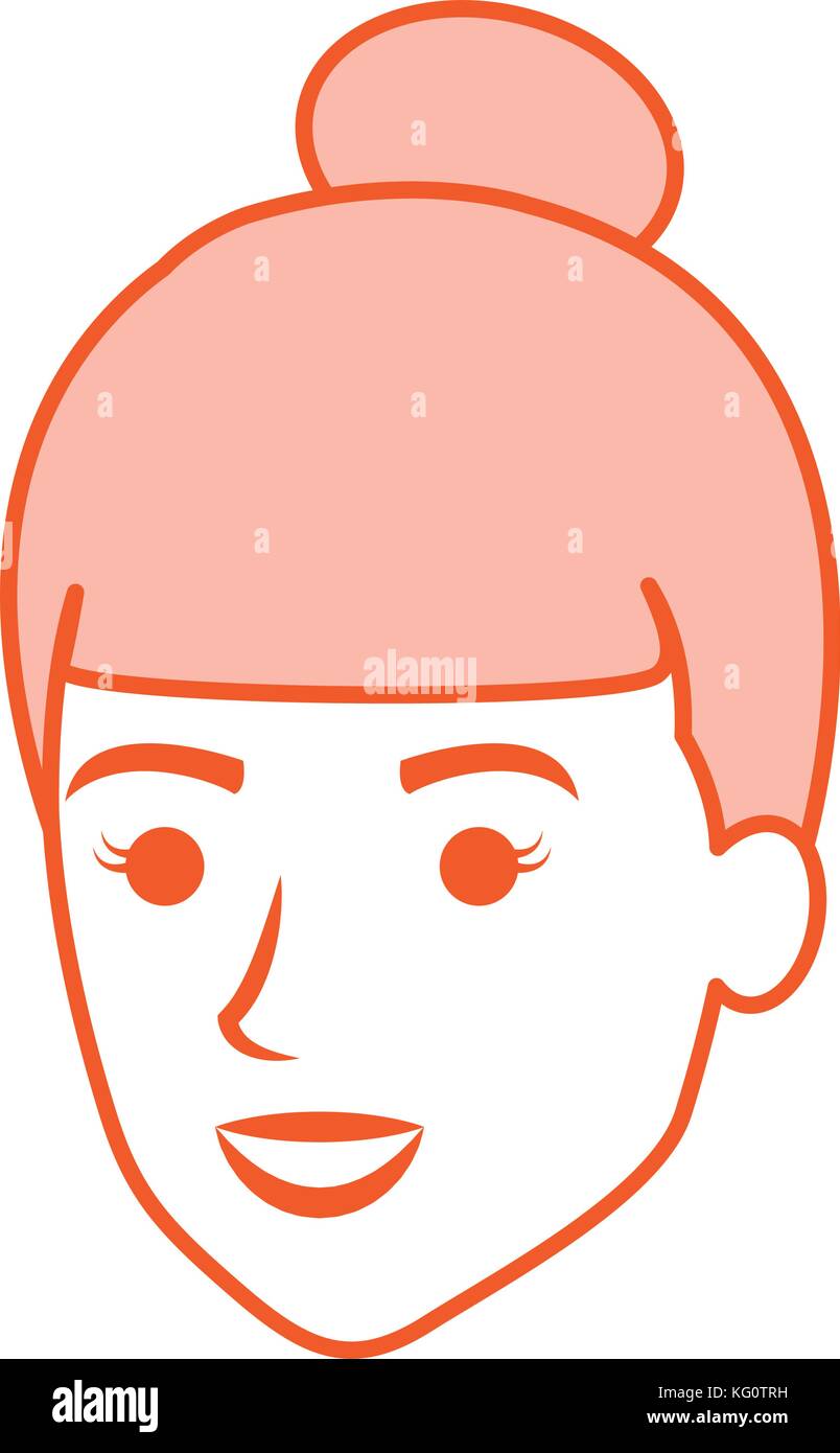 beautiful woman head avatar character Stock Vector Image & Art - Alamy