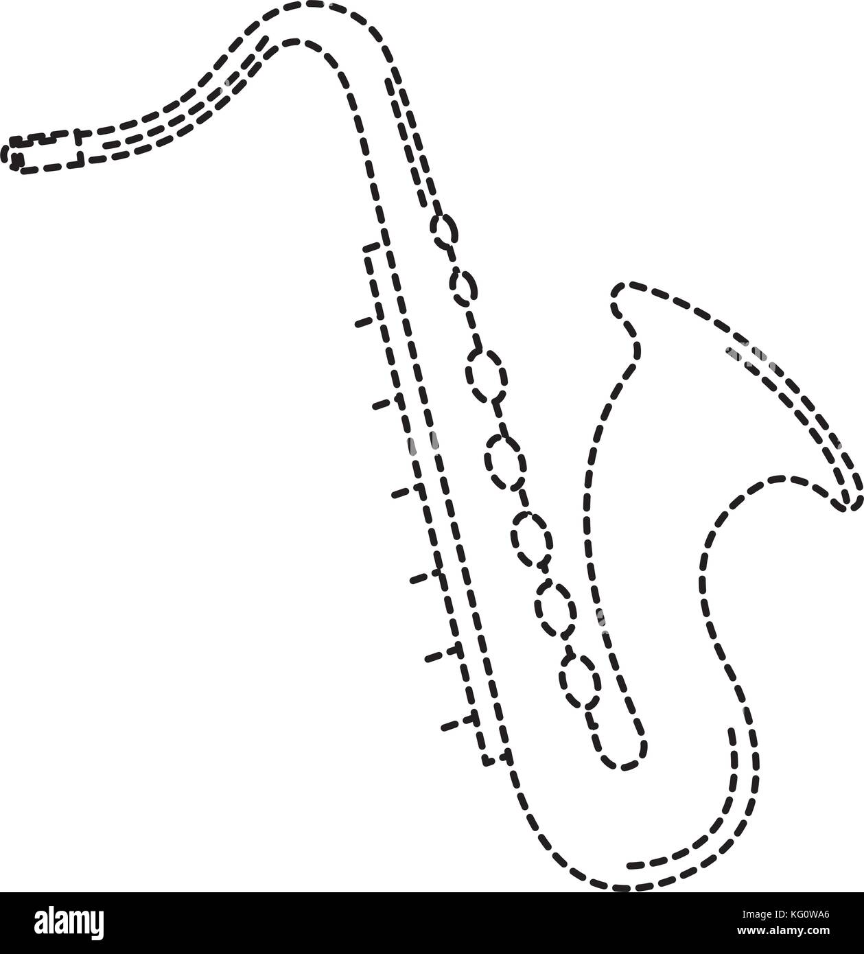 saxophone instrument isolated icon Stock Vector Image & Art - Alamy