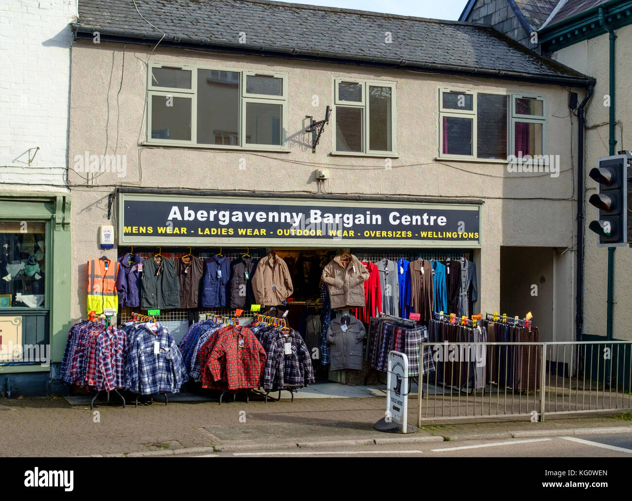 Abergavenny, a small town in Monmouthshire WalesUK Stock Photo - Alamy
