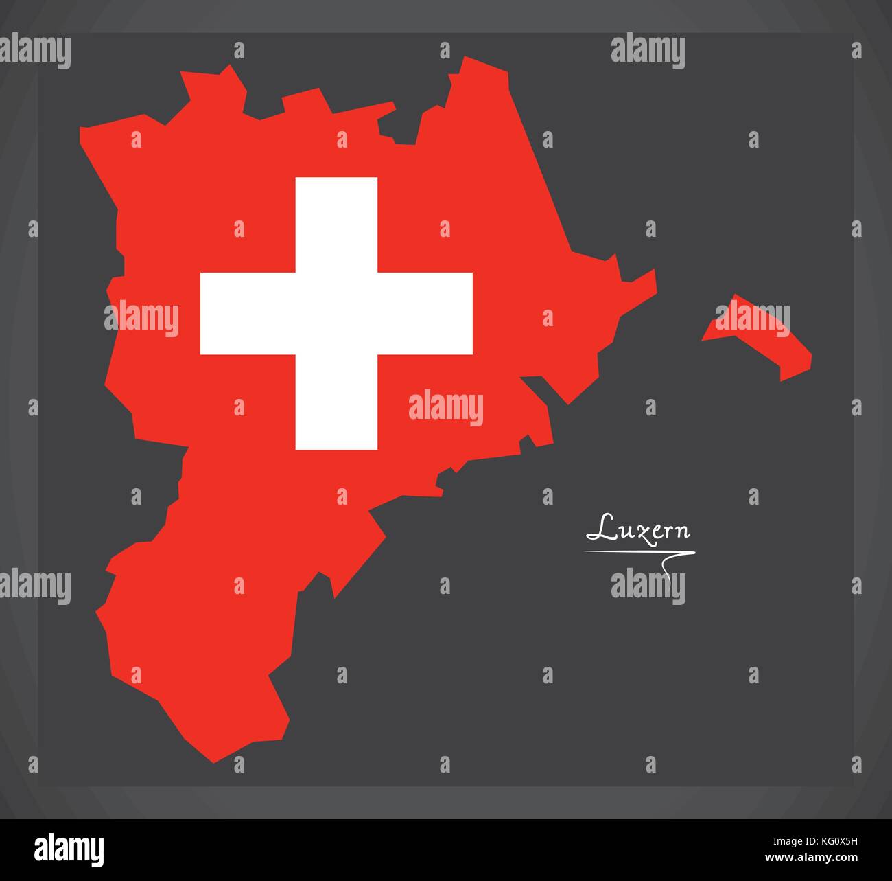 Luzern map Stock Vector Images - Alamy